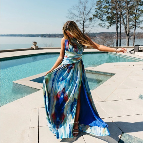 Luxxel | Dresses | Triple Threads Work Of Art Maxi Dress | Poshmark